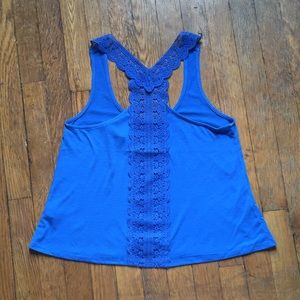 Self Esteem | Tops | Royal Blue Lace Tank | Poshmark